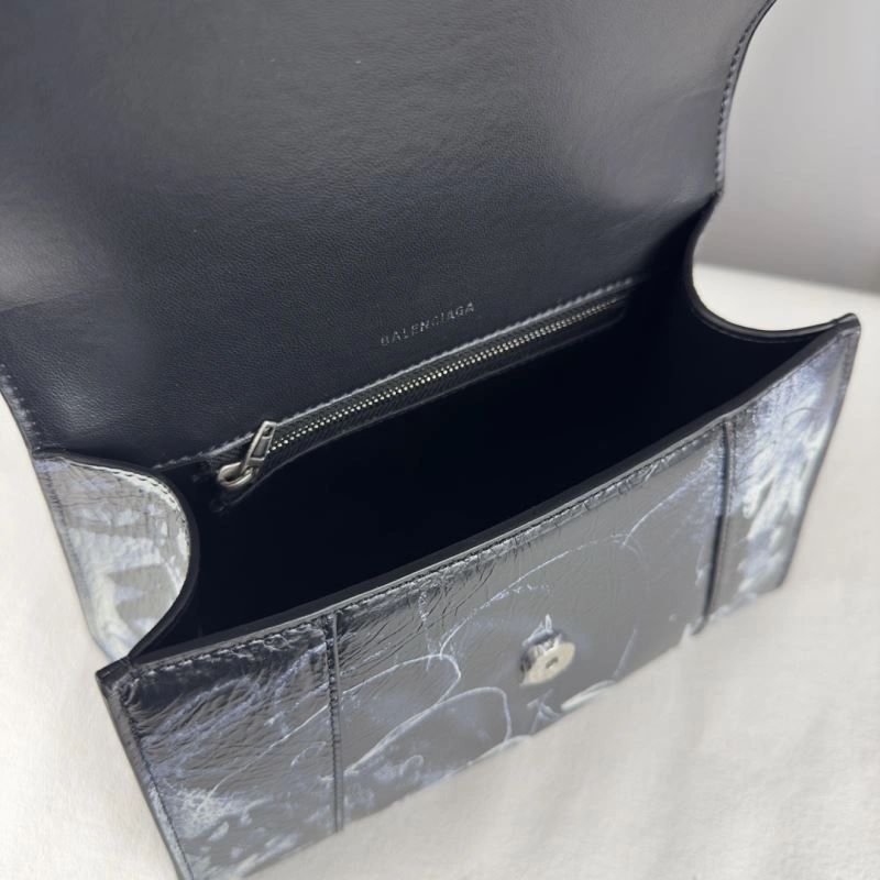 Official Balenciaga 2023 Balenciaga Hourglass Crocodile-Patterned Bag - Upgraded S