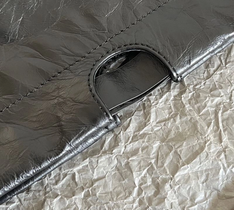 Top mirror Balenciaga 2023 Crush Therbage Large Tote Bag in Calfskin