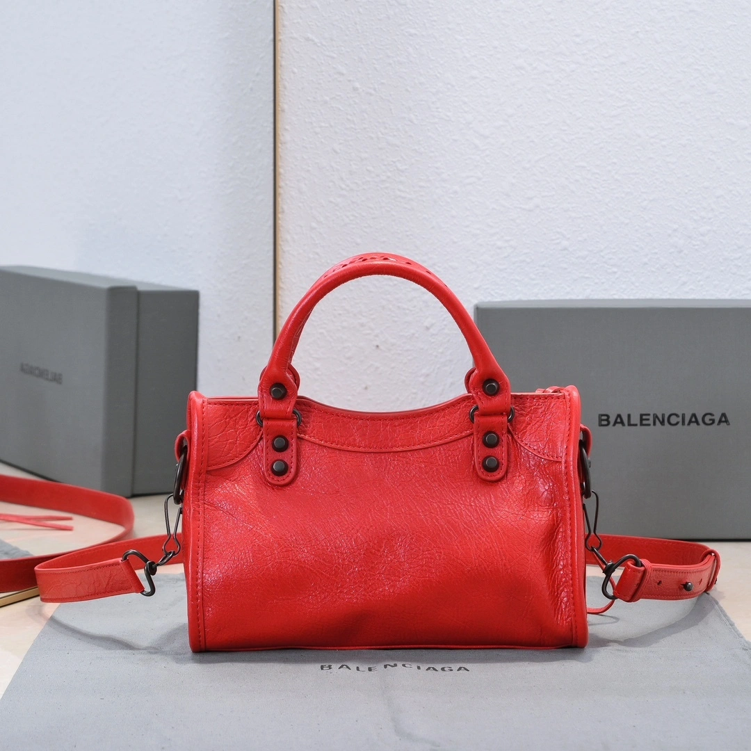 Factory-made Balenciaga 2024 Classic Lie City Motorcycle Bag