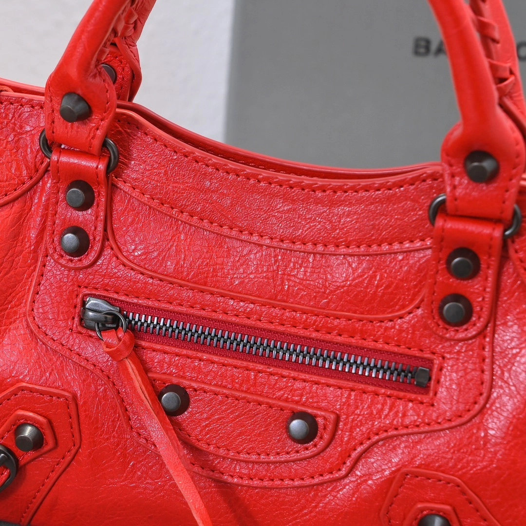 Factory-made Balenciaga 2024 Classic Lie City Motorcycle Bag