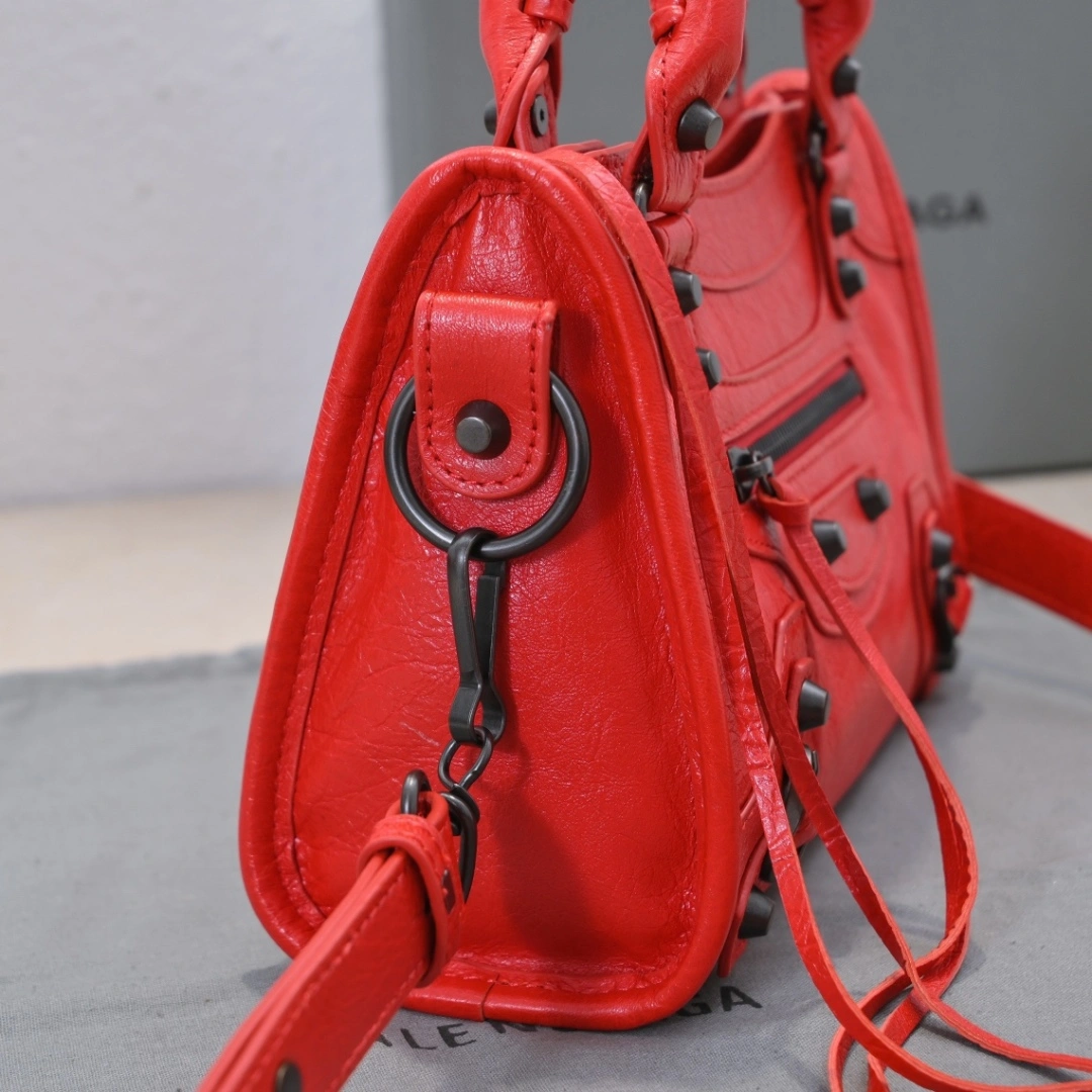 Factory-made Balenciaga 2024 Classic Lie City Motorcycle Bag