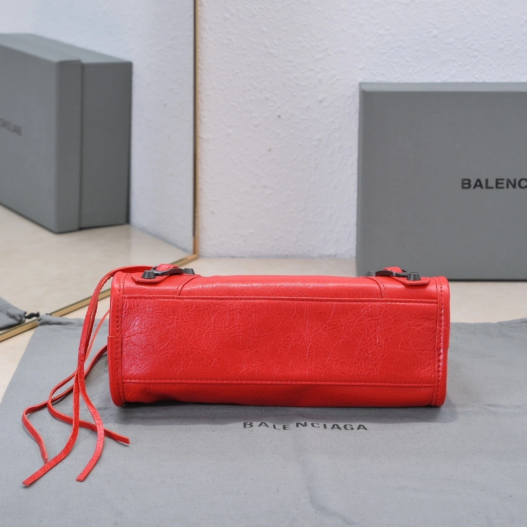 Factory-made Balenciaga 2024 Classic Lie City Motorcycle Bag