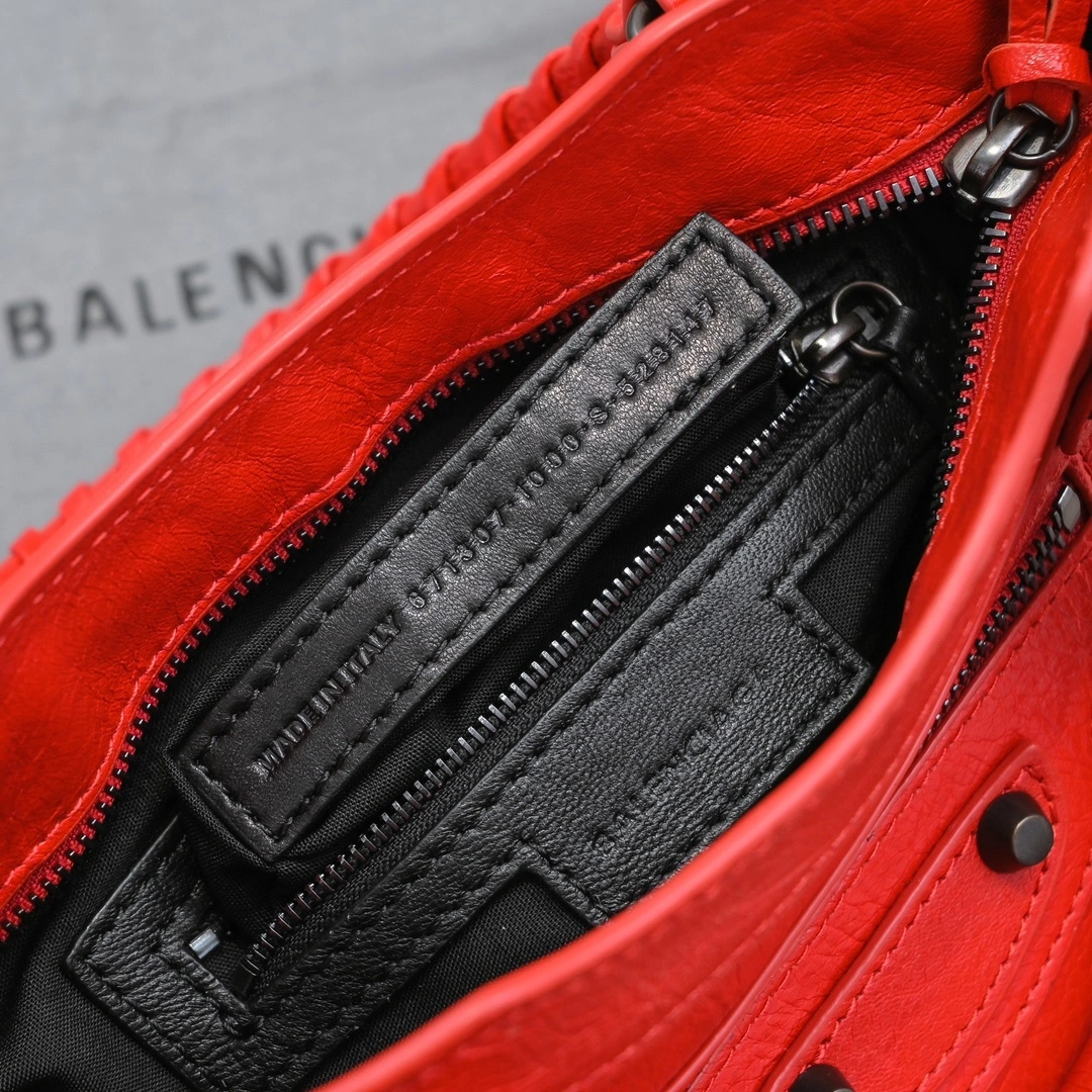 Factory-made Balenciaga 2024 Classic Lie City Motorcycle Bag
