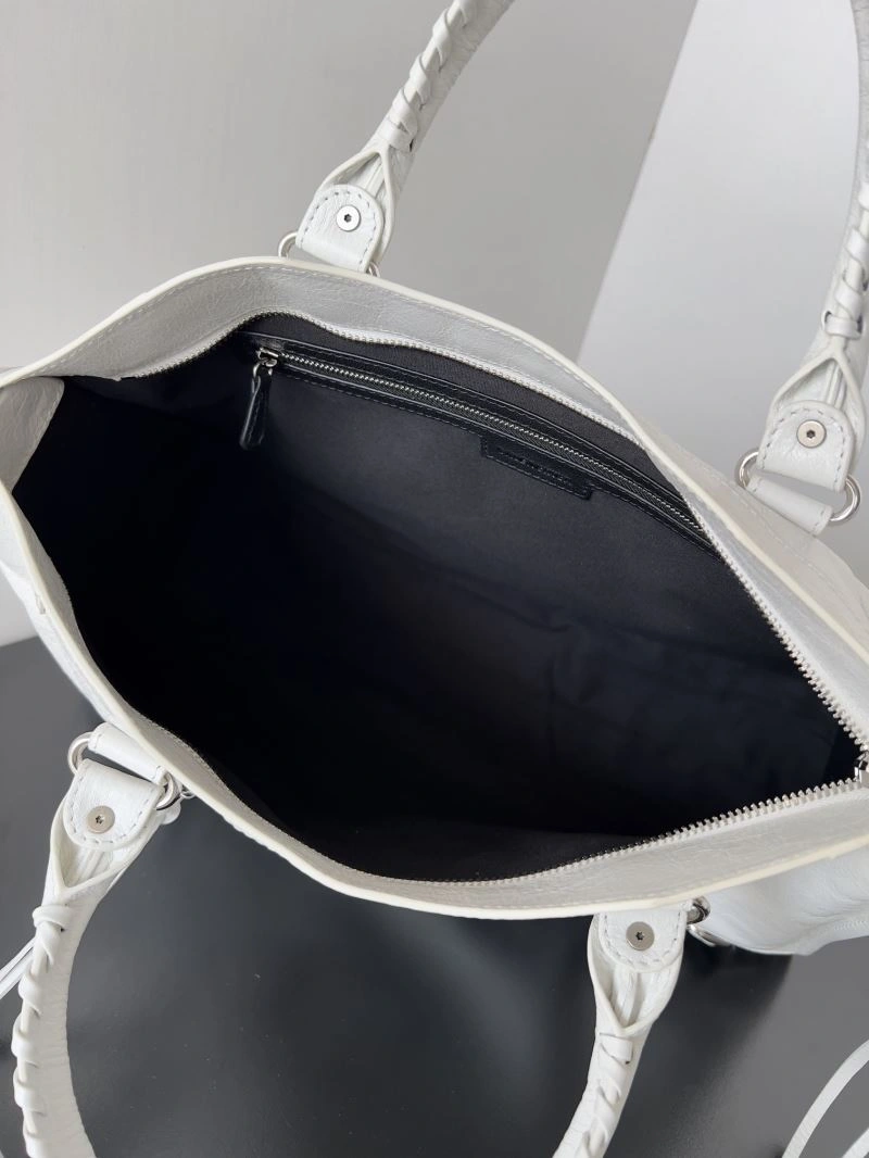 Original Balenciaga 2024 Le City Minimalist Biker Handbag in Sweet Tones