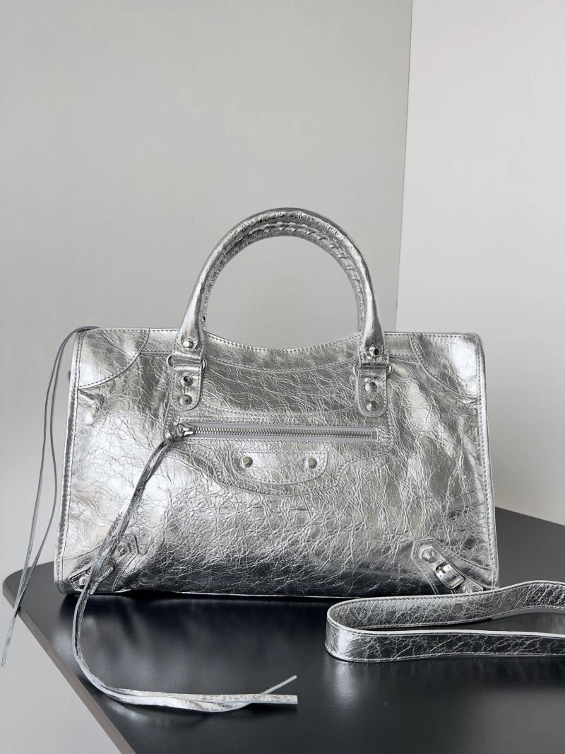 Balenciaga 2024 Le City Minimalist Motorcycle Handbag