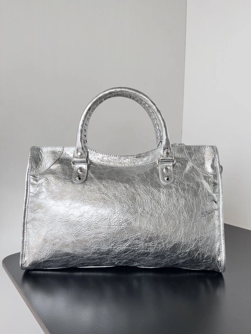 Official Balenciaga 2024 Le City Minimalist Motorcycle Handbag