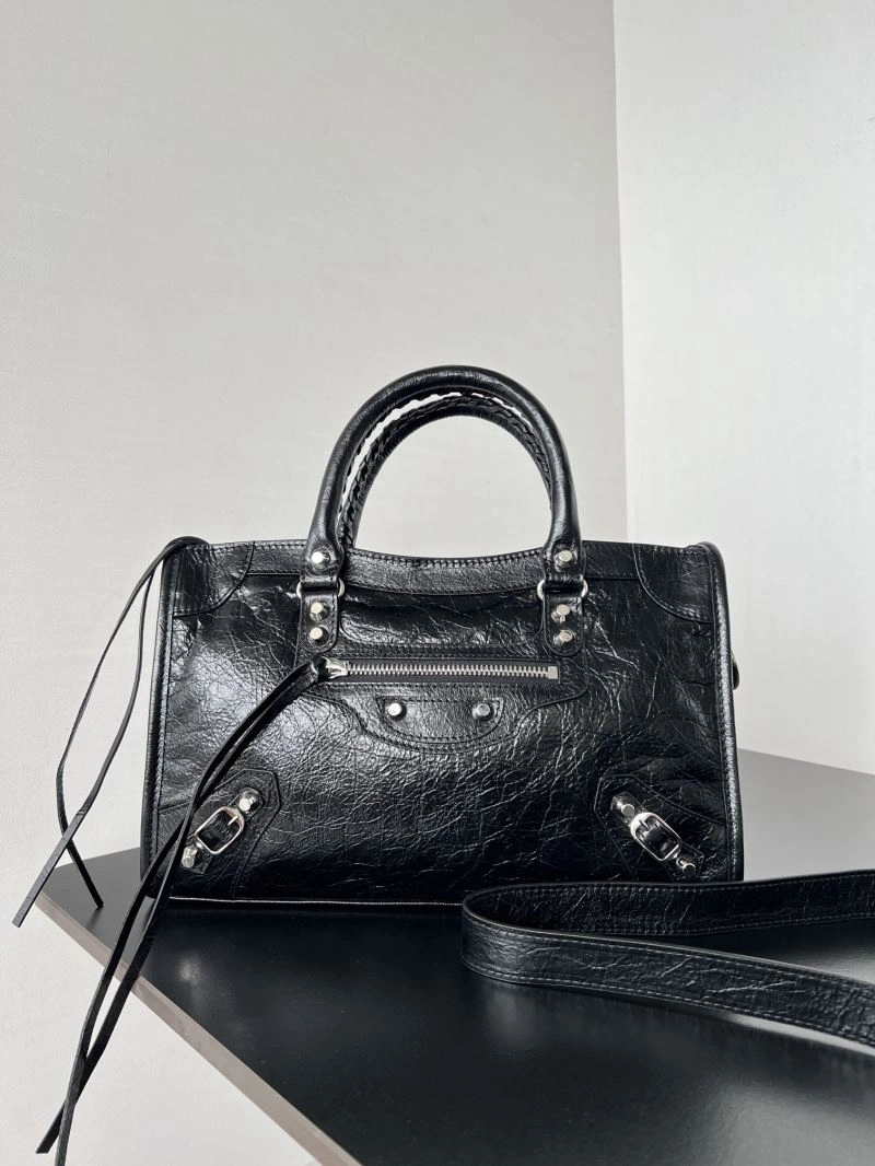 Balenciaga 2024 Le City Minimalist Motorcycle Handbag