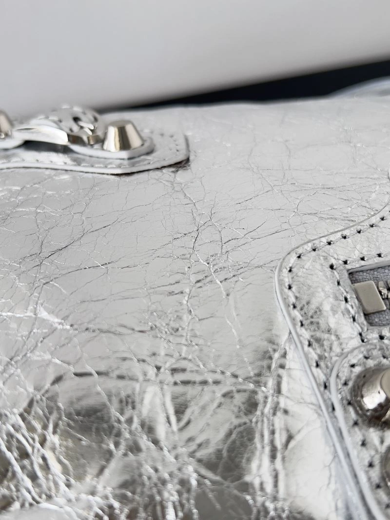 Cut-rate Balenciaga 2024 Le City S Mini Motorcycle Handbag in White