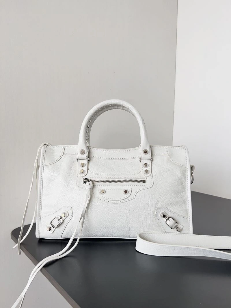 Balenciaga 2024 Le City S Minimalist Motorcycle Handbag
