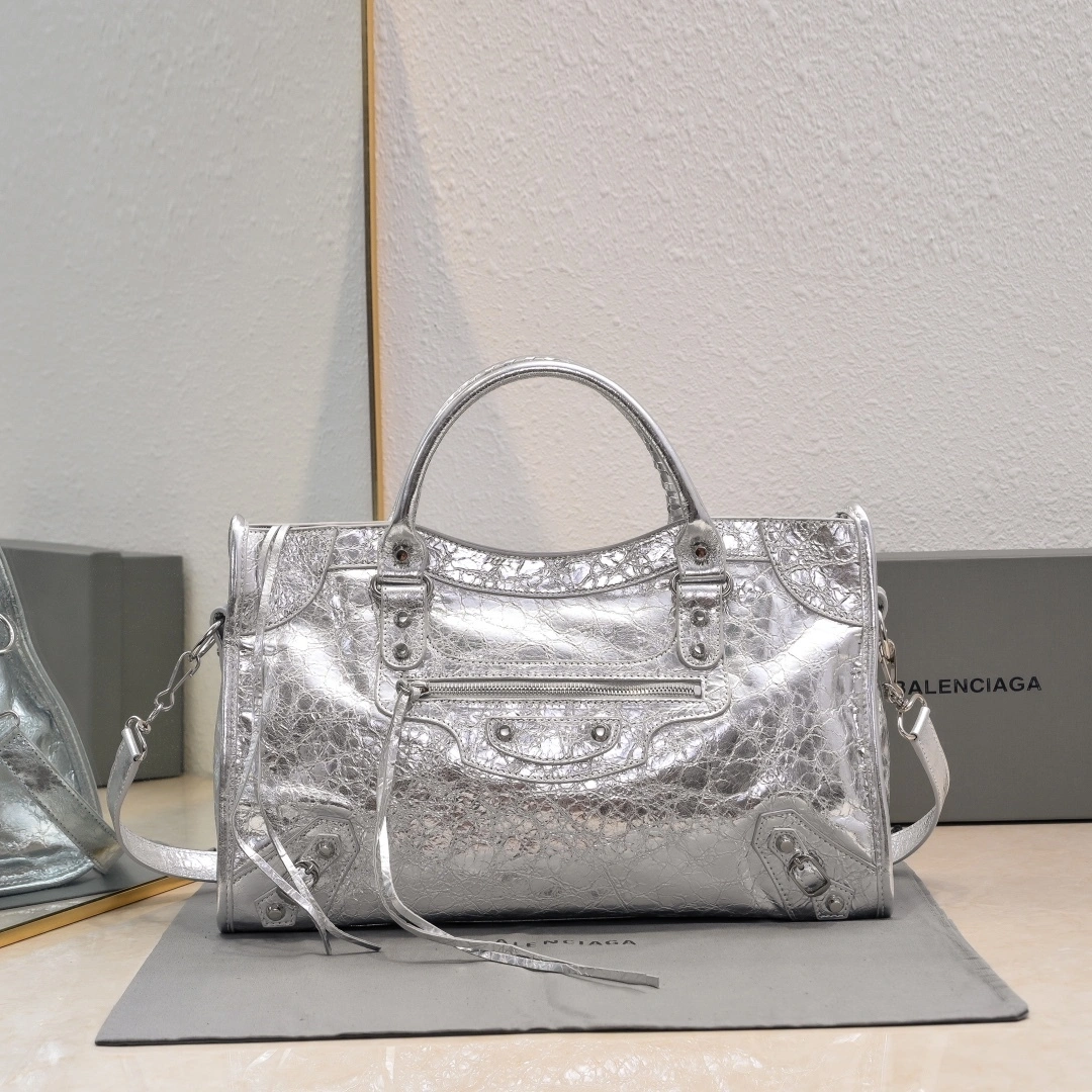 Balenciaga 2024 Lie City Classic Motorcycle Bag