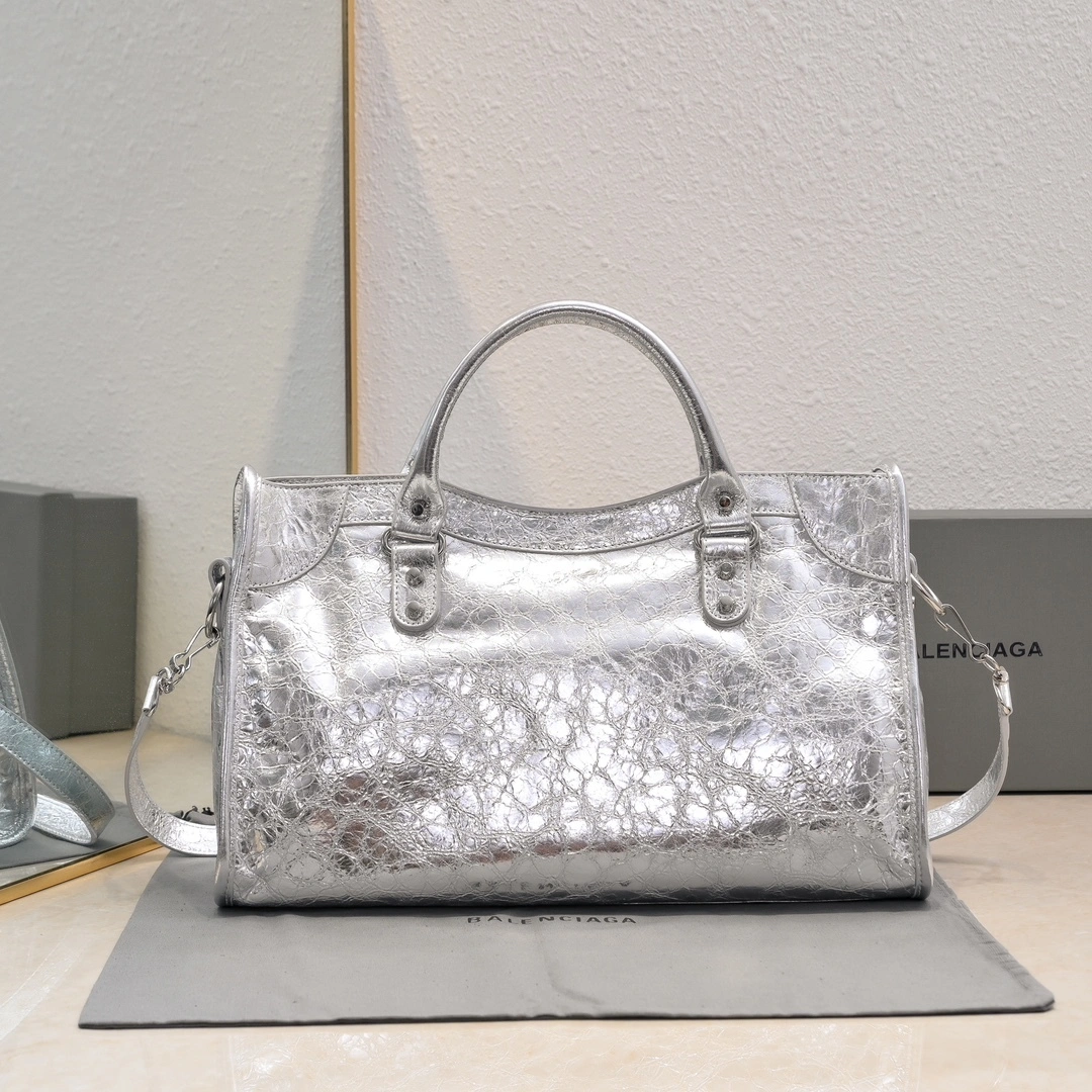 Original Balenciaga 2024 Lie City Classic Motorcycle Bag