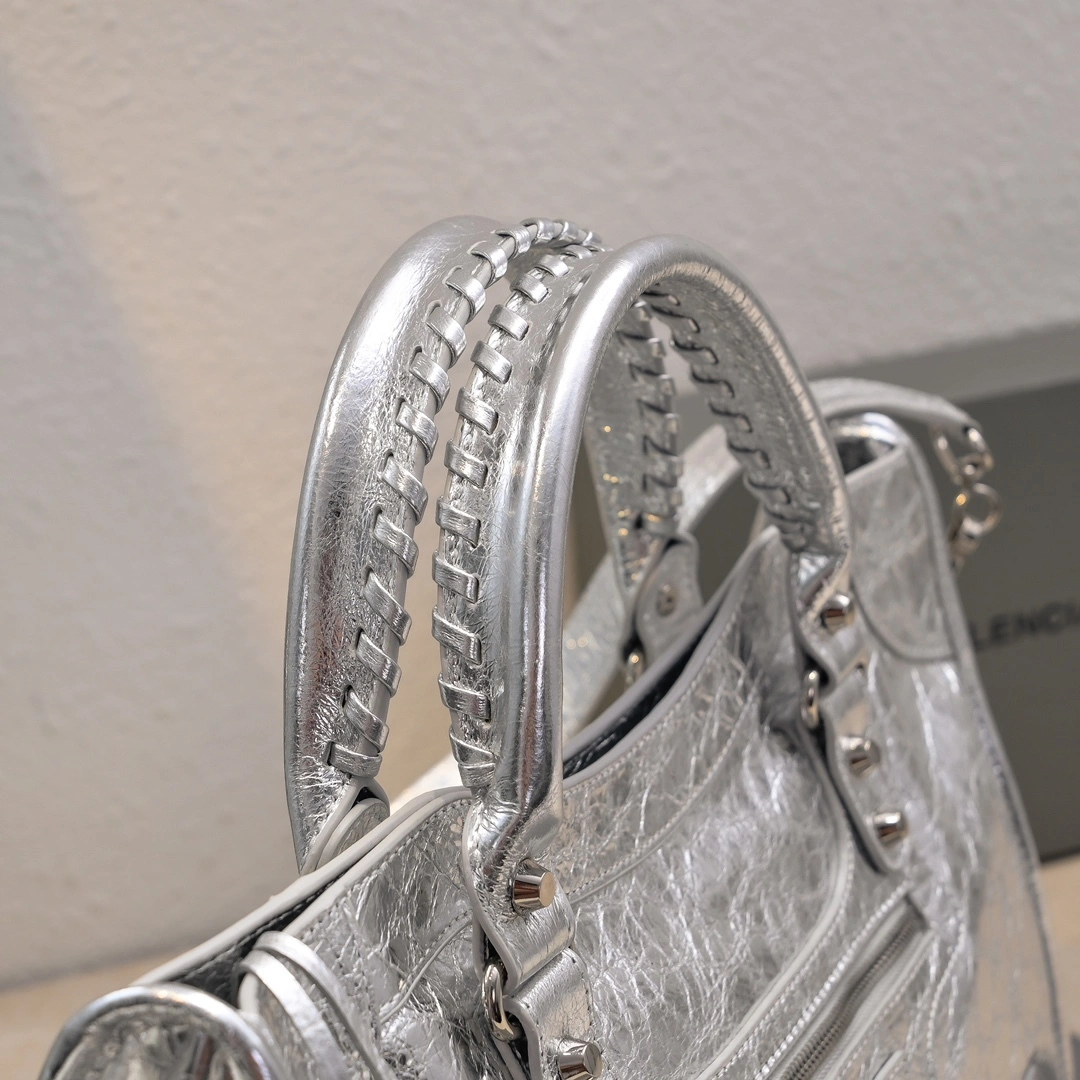 Original Balenciaga 2024 Lie City Classic Motorcycle Bag