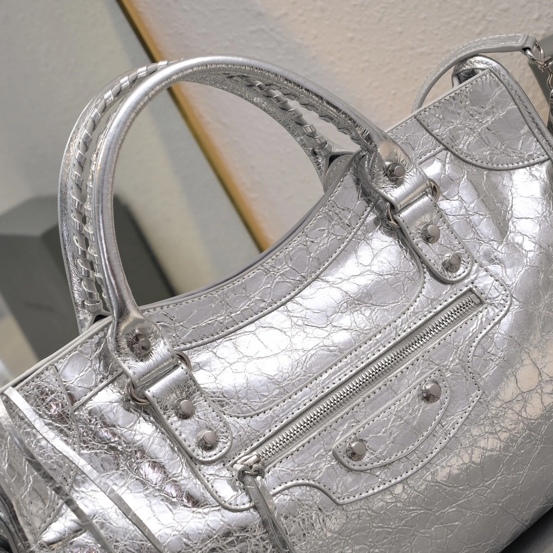 Original Balenciaga 2024 Lie City Classic Motorcycle Bag