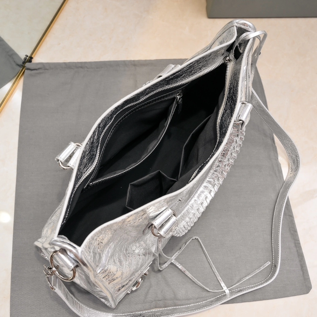Original Balenciaga 2024 Lie City Classic Motorcycle Bag