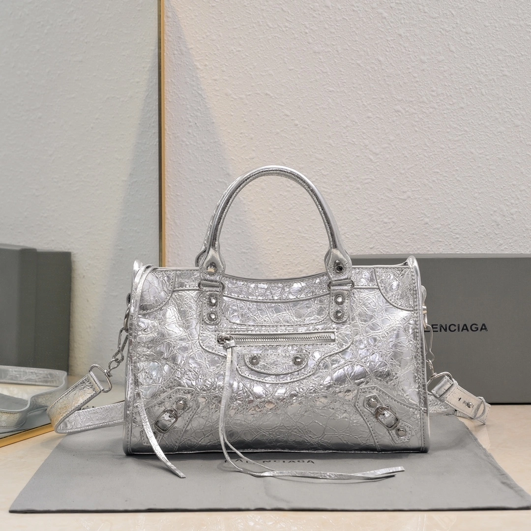 Balenciaga 2024 Lie City Classic Motorcycle Bag