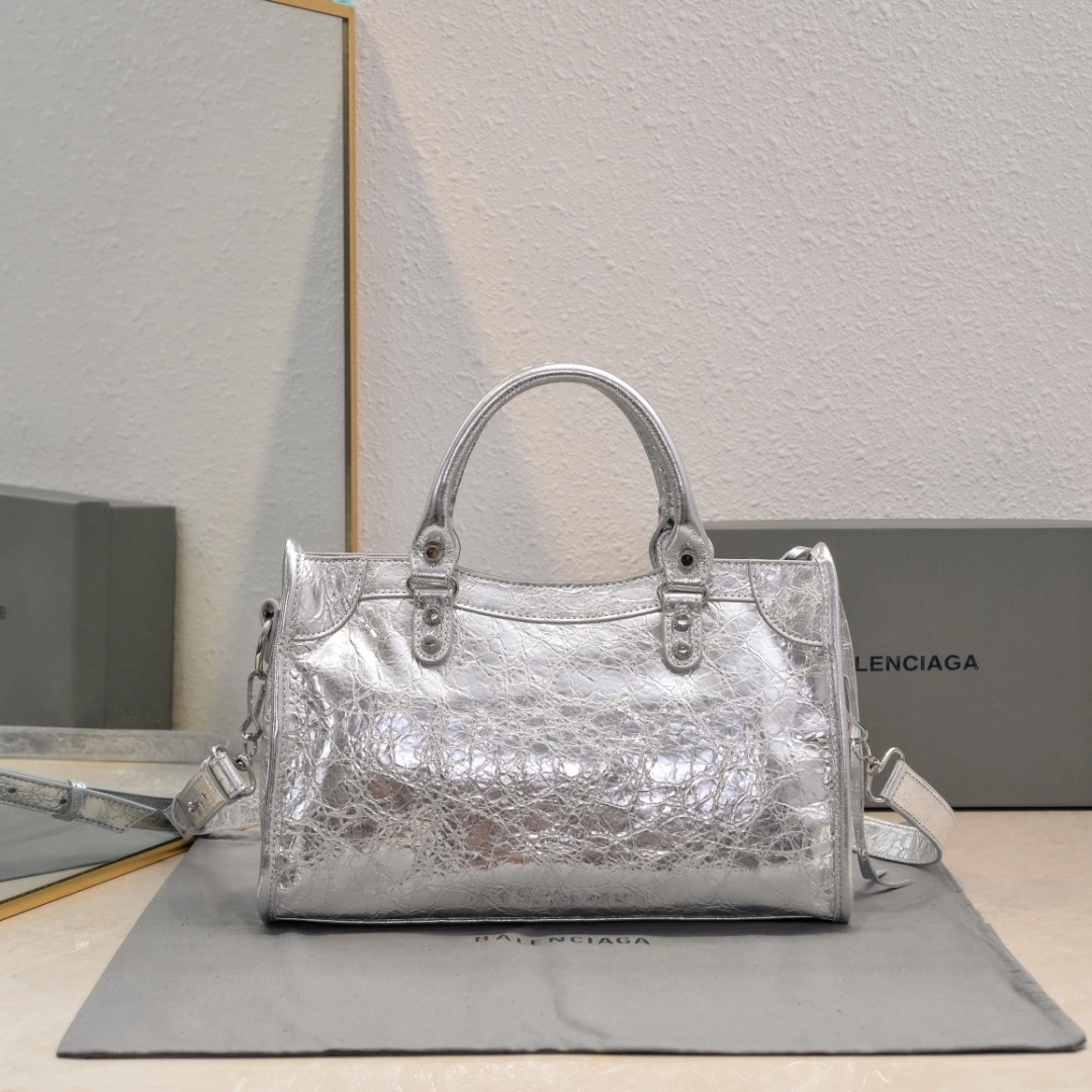 Authentic Balenciaga 2024 Lie City Classic Motorcycle Bag