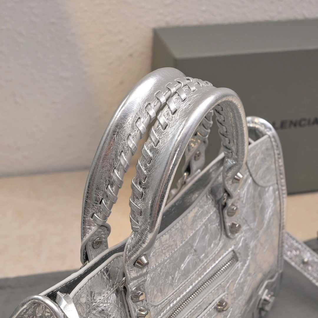 Authentic Balenciaga 2024 Lie City Classic Motorcycle Bag