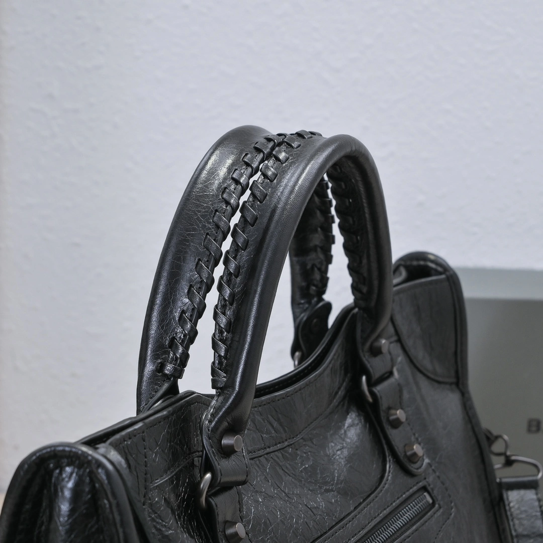 Bargain Balenciaga 2024 Lie City Leather Motorcycle Bag