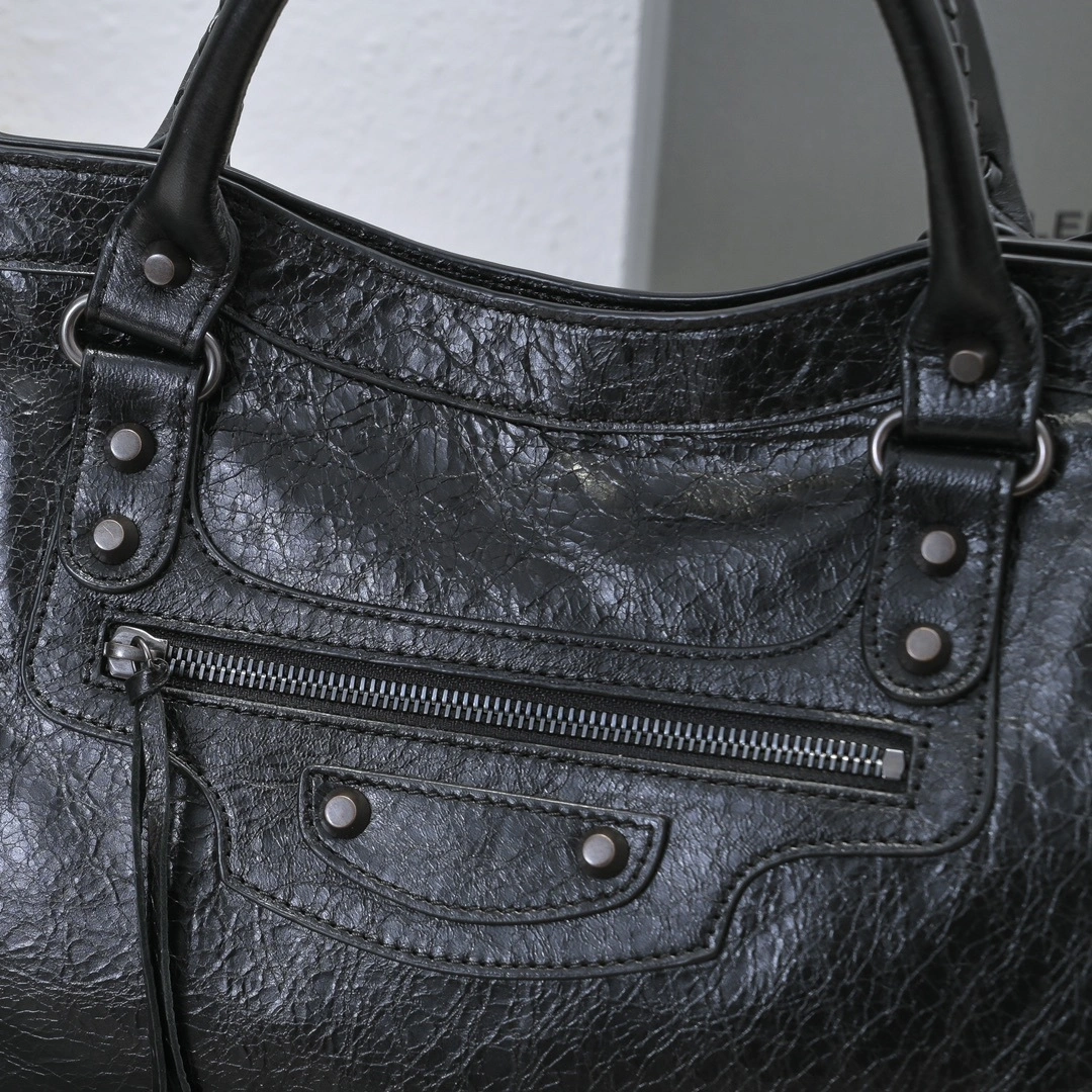 Bargain Balenciaga 2024 Lie City Leather Motorcycle Bag