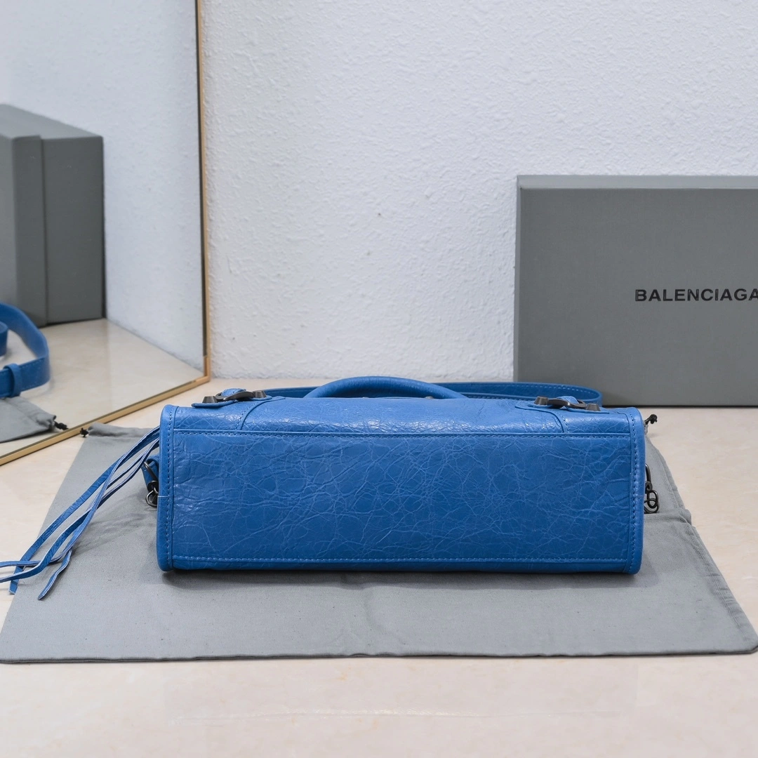 Authentic Balenciaga 2024 Lie City Motorcycle Bag - Classic Revived