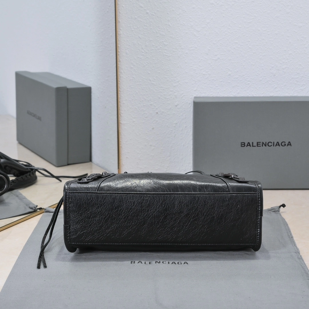 Legit Balenciaga 2024 Lie City Motorcycle Bag - Retro Chic Reimagined