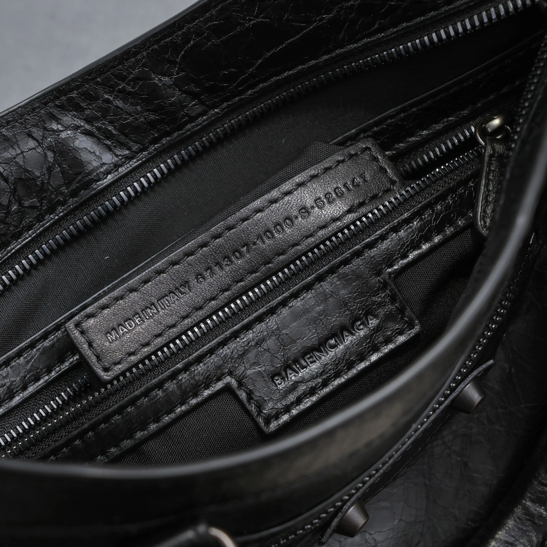 Legit Balenciaga 2024 Lie City Motorcycle Bag - Retro Chic Reimagined