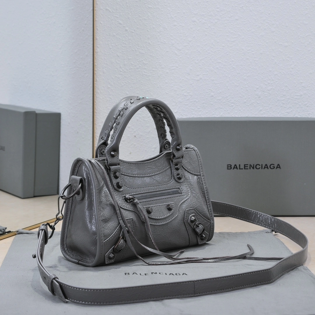 Low-cost Balenciaga 2024 Lie City Motorcycle Bag - Vintage Chic Redefined
