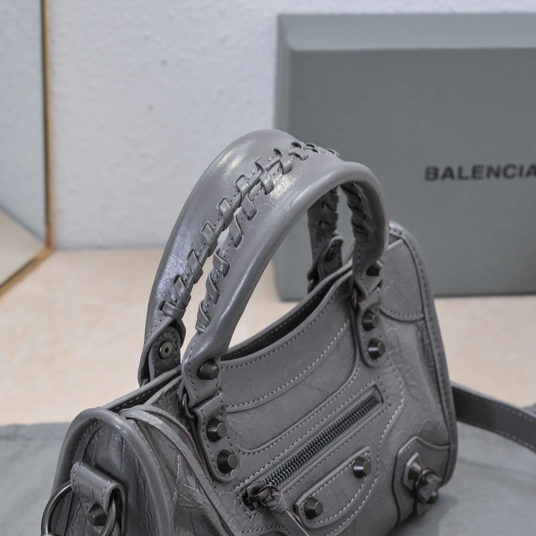 Low-cost Balenciaga 2024 Lie City Motorcycle Bag - Vintage Chic Redefined