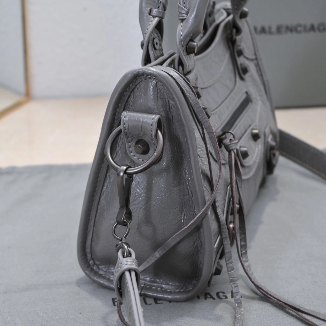 Low-cost Balenciaga 2024 Lie City Motorcycle Bag - Vintage Chic Redefined