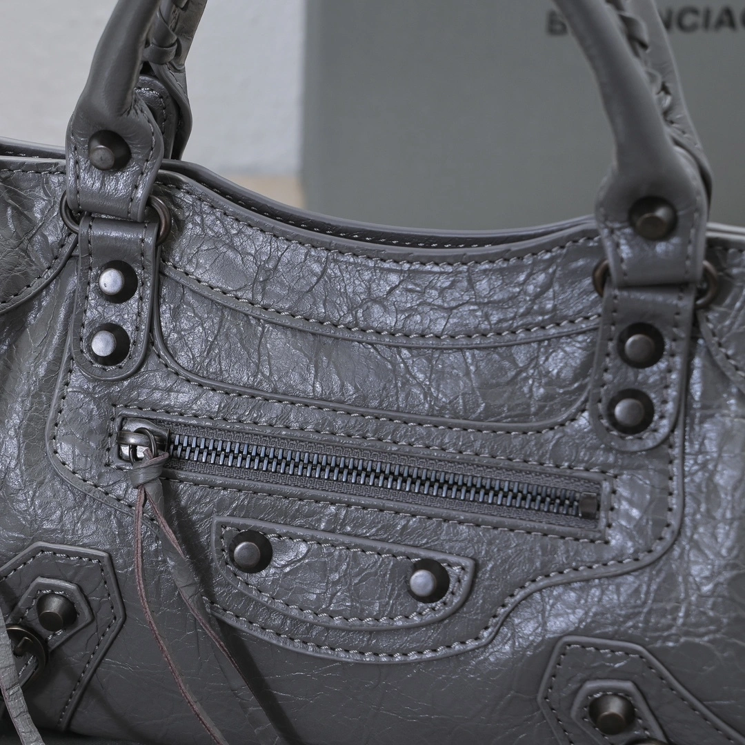 Low-cost Balenciaga 2024 Lie City Motorcycle Bag - Vintage Chic Redefined
