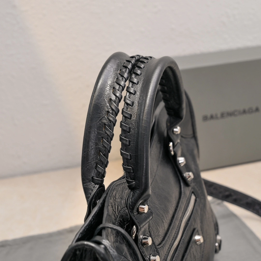 Top mirror Balenciaga 2024 Lie City Motorcycle Bag - Vintage Chic Reimagined