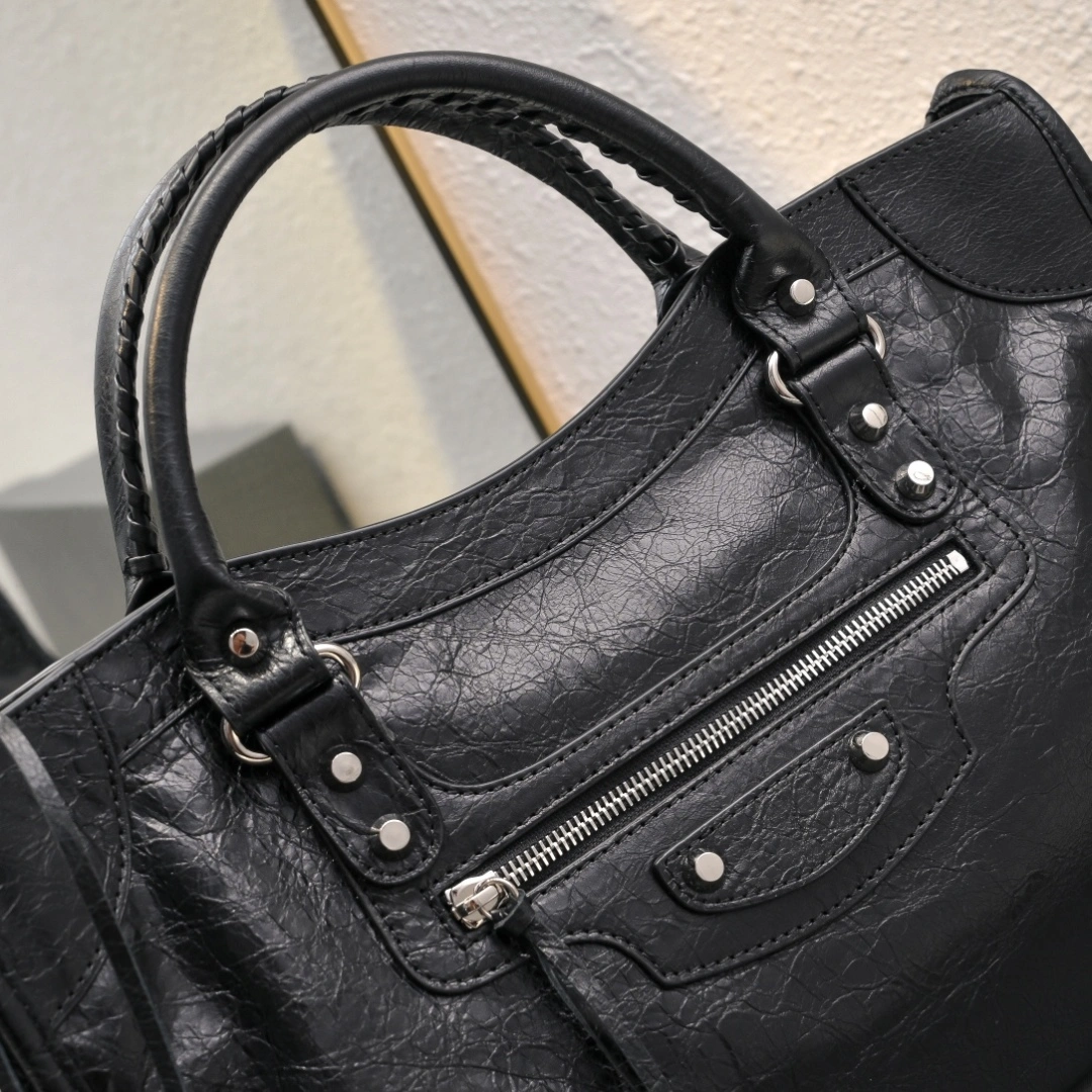 Top mirror Balenciaga 2024 Lie City Motorcycle Bag - Vintage Chic Reimagined