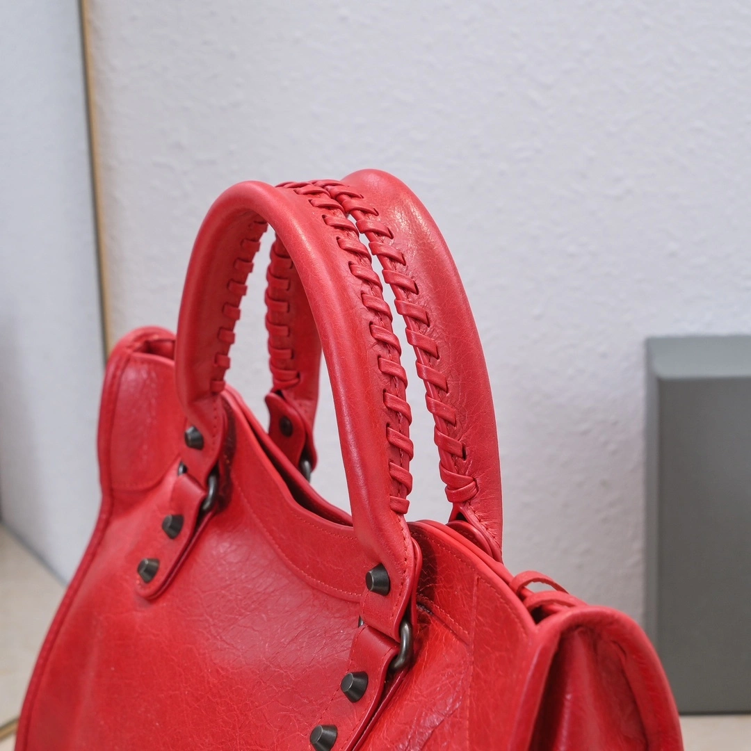 Accurate model Balenciaga 2024 Lie City Motorcycle Bag - Vintage Chic Revival