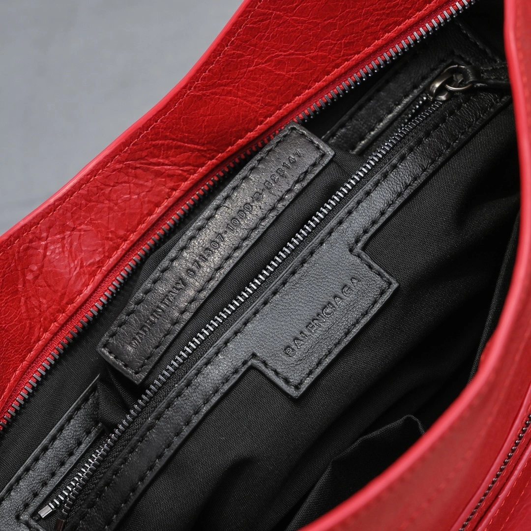 Accurate model Balenciaga 2024 Lie City Motorcycle Bag - Vintage Chic Revival
