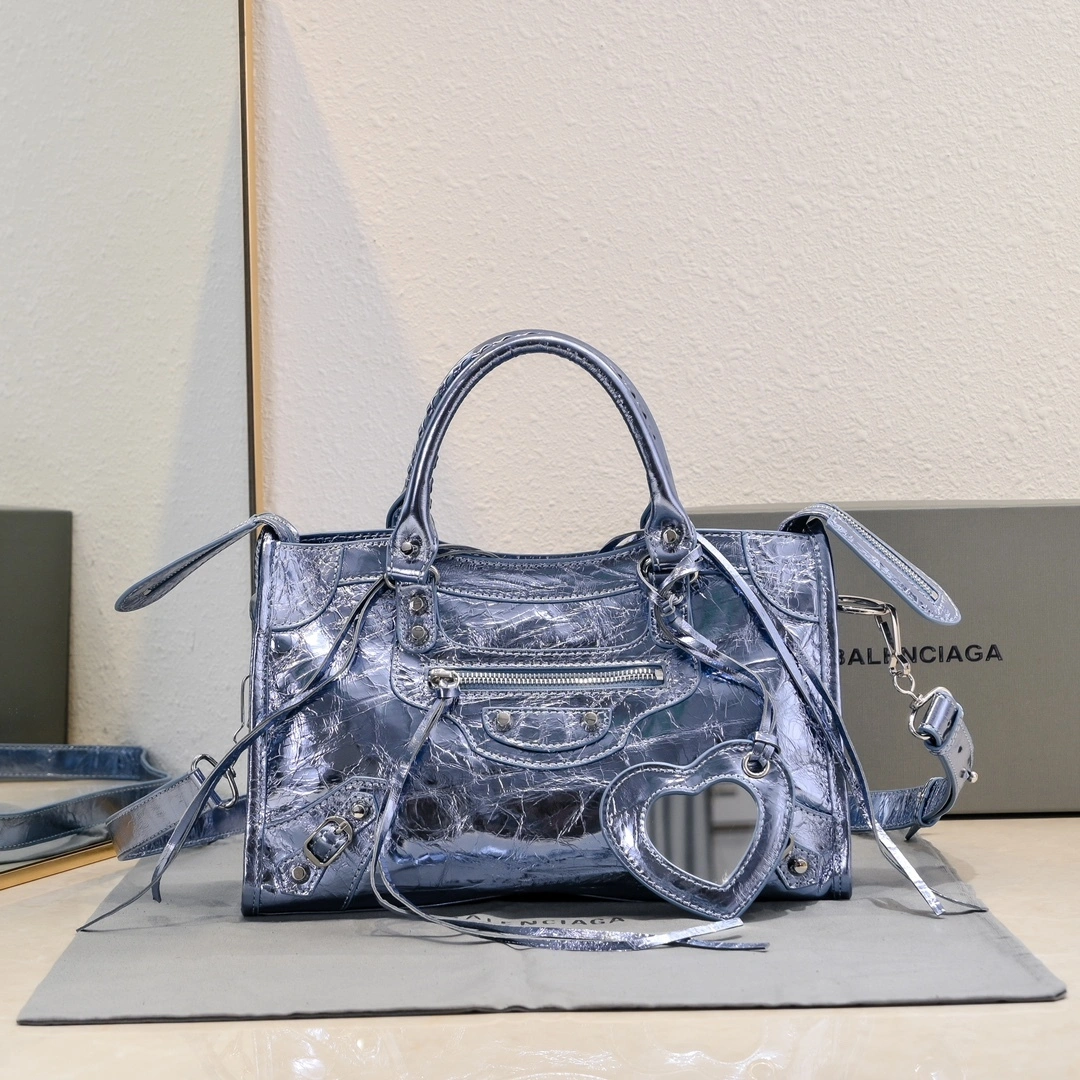 Balenciaga 2024 Lie City Motorcycle Bag - Vintage Revival