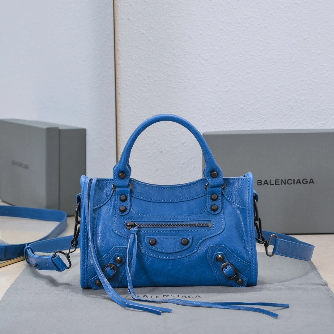 Balenciaga 2024 Lie City Motorcycle Bag - Vintage Revival