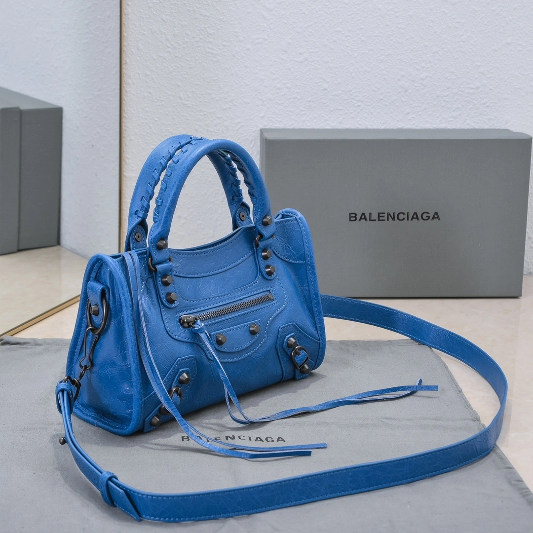 Perfect replica Balenciaga 2024 Lie City Motorcycle Bag - Vintage Revival