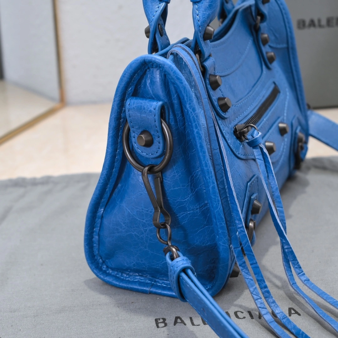 Perfect replica Balenciaga 2024 Lie City Motorcycle Bag - Vintage Revival