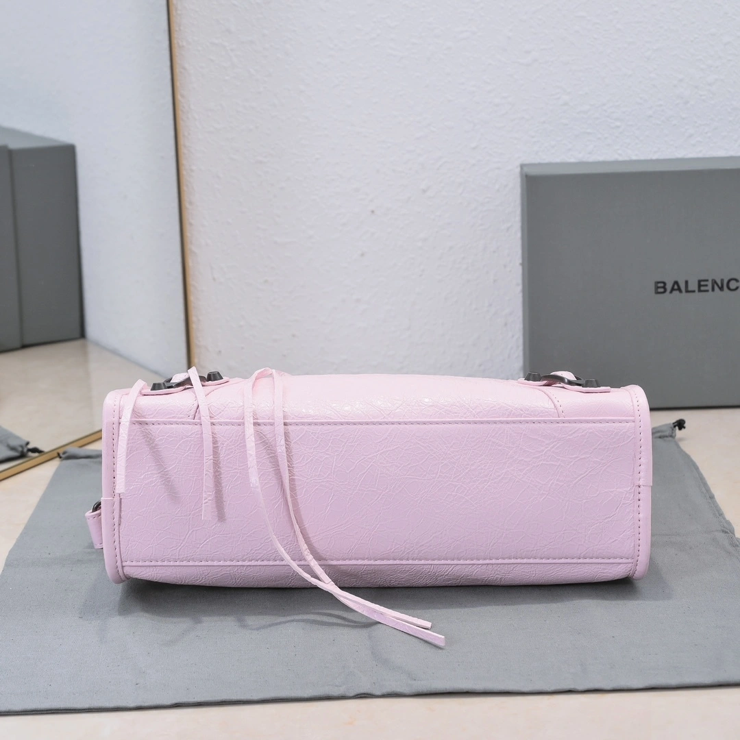 OEM Balenciaga 2024 Lie City Studded Motorcycle Bag