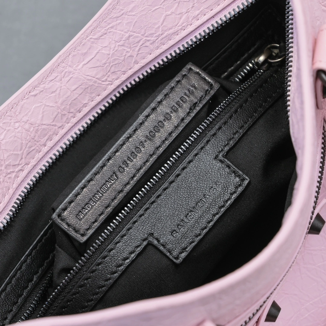 OEM Balenciaga 2024 Lie City Studded Motorcycle Bag