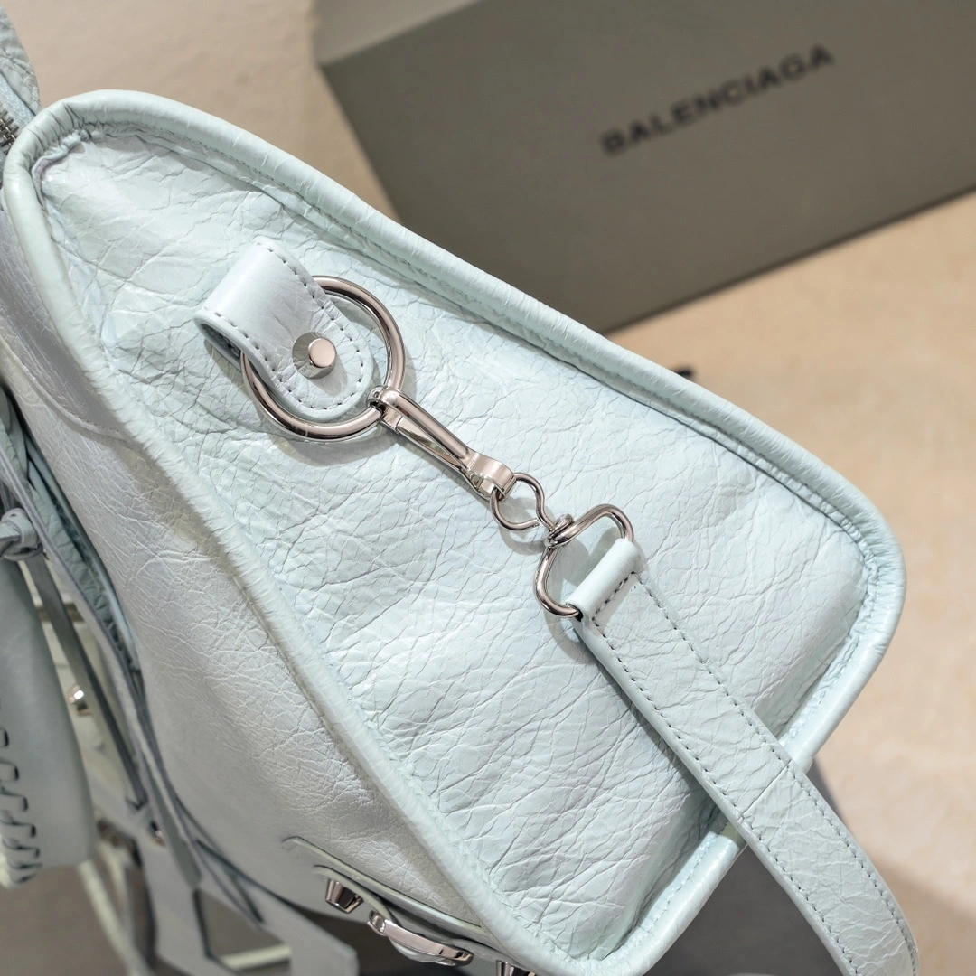 Affordable Balenciaga 2024 Lie City Studded Motorcycle Bag