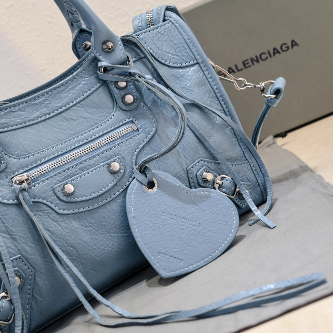 Cut-rate Balenciaga 2024 Lie City Studded Motorcycle Bag
