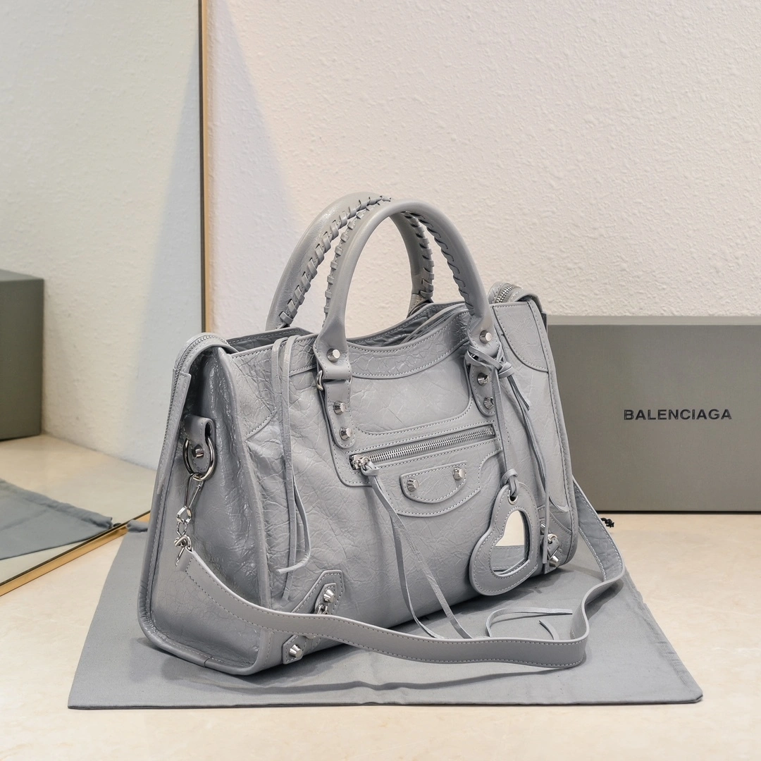 Perfect replica Balenciaga 2024 Lie City Studded Motorcycle Bag