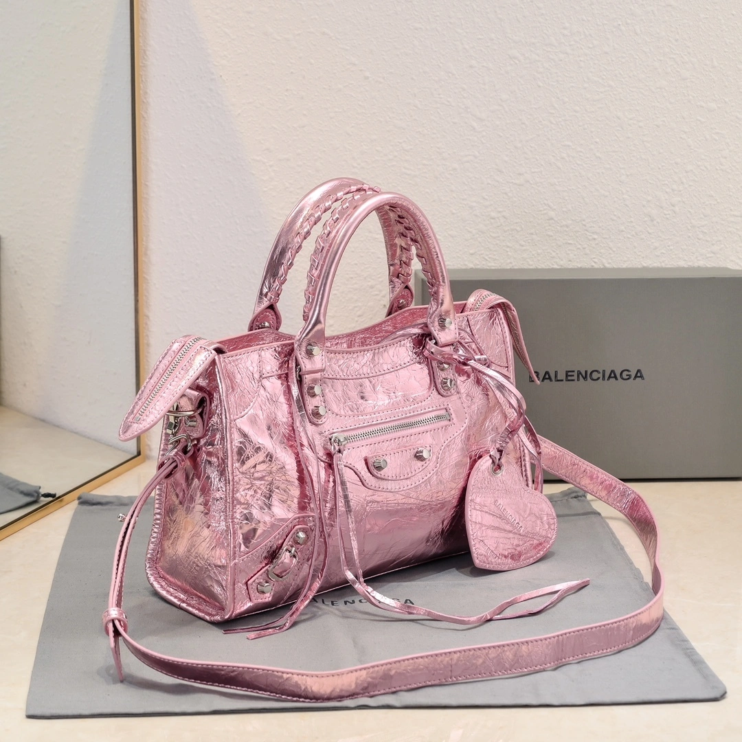 1:1 copy Balenciaga 2024 Lie City Studded Motorcycle Bag
