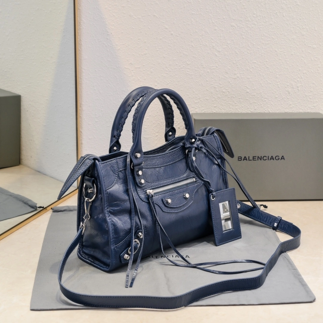 Bargain Balenciaga 2024 Lie City Studded Motorcycle Bag