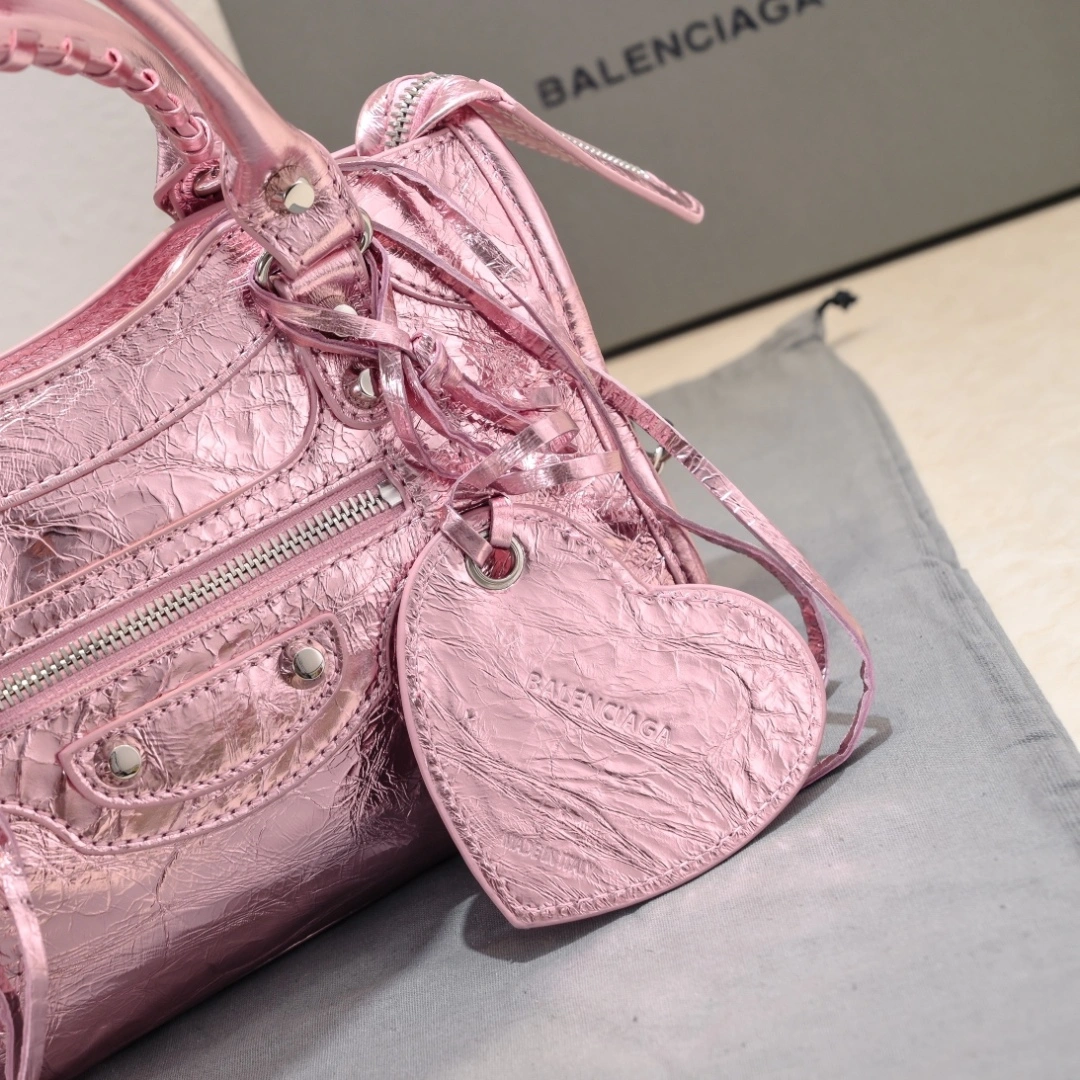 Value-priced Balenciaga 2024 Lie City Studded Motorcycle Bag