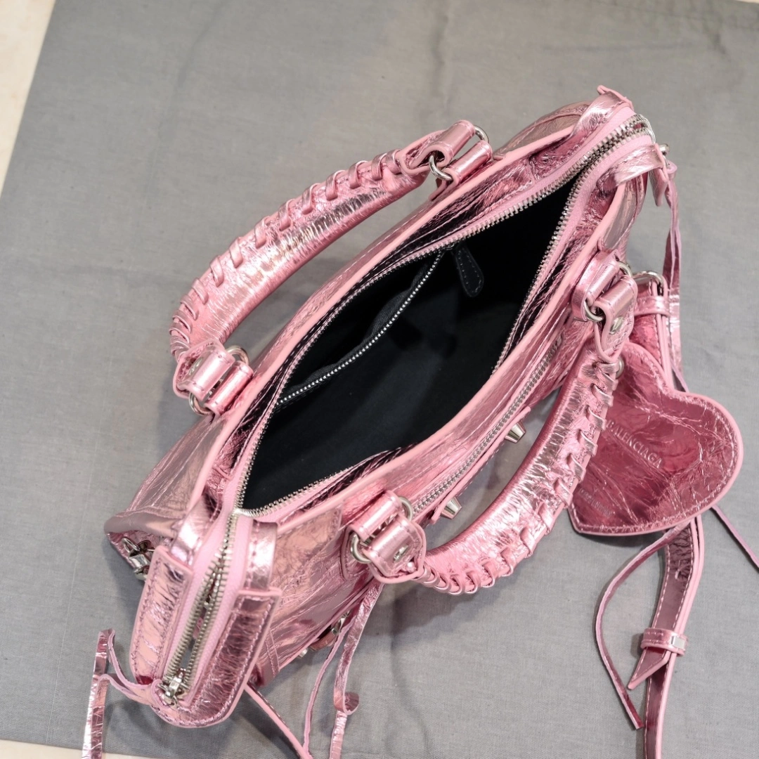 Value-priced Balenciaga 2024 Lie City Studded Motorcycle Bag