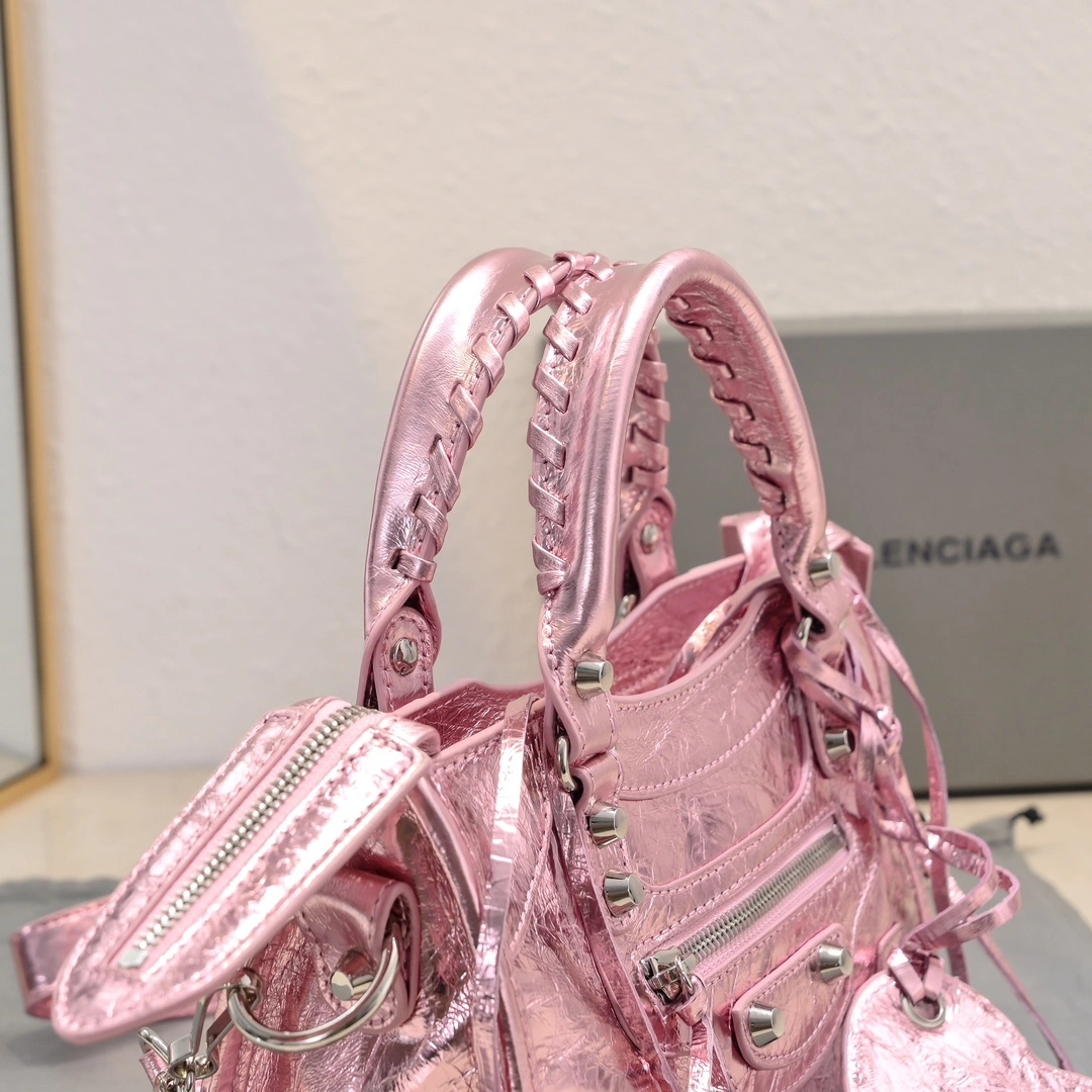 Value-priced Balenciaga 2024 Lie City Studded Motorcycle Bag
