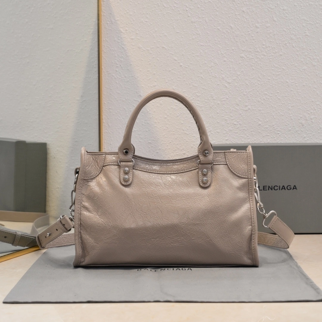 Discounted Balenciaga 2024 Lie City Studded Motorcycle Bag