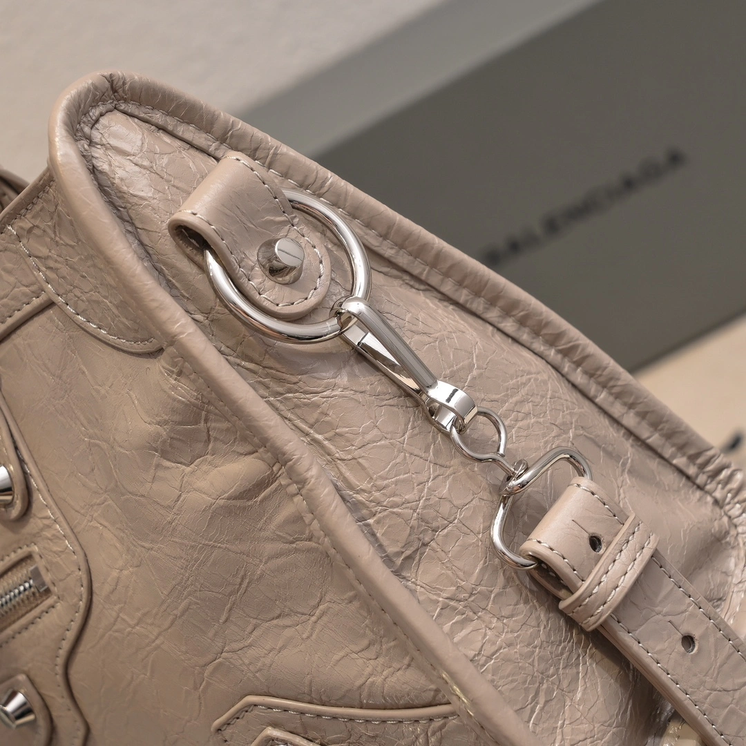Discounted Balenciaga 2024 Lie City Studded Motorcycle Bag